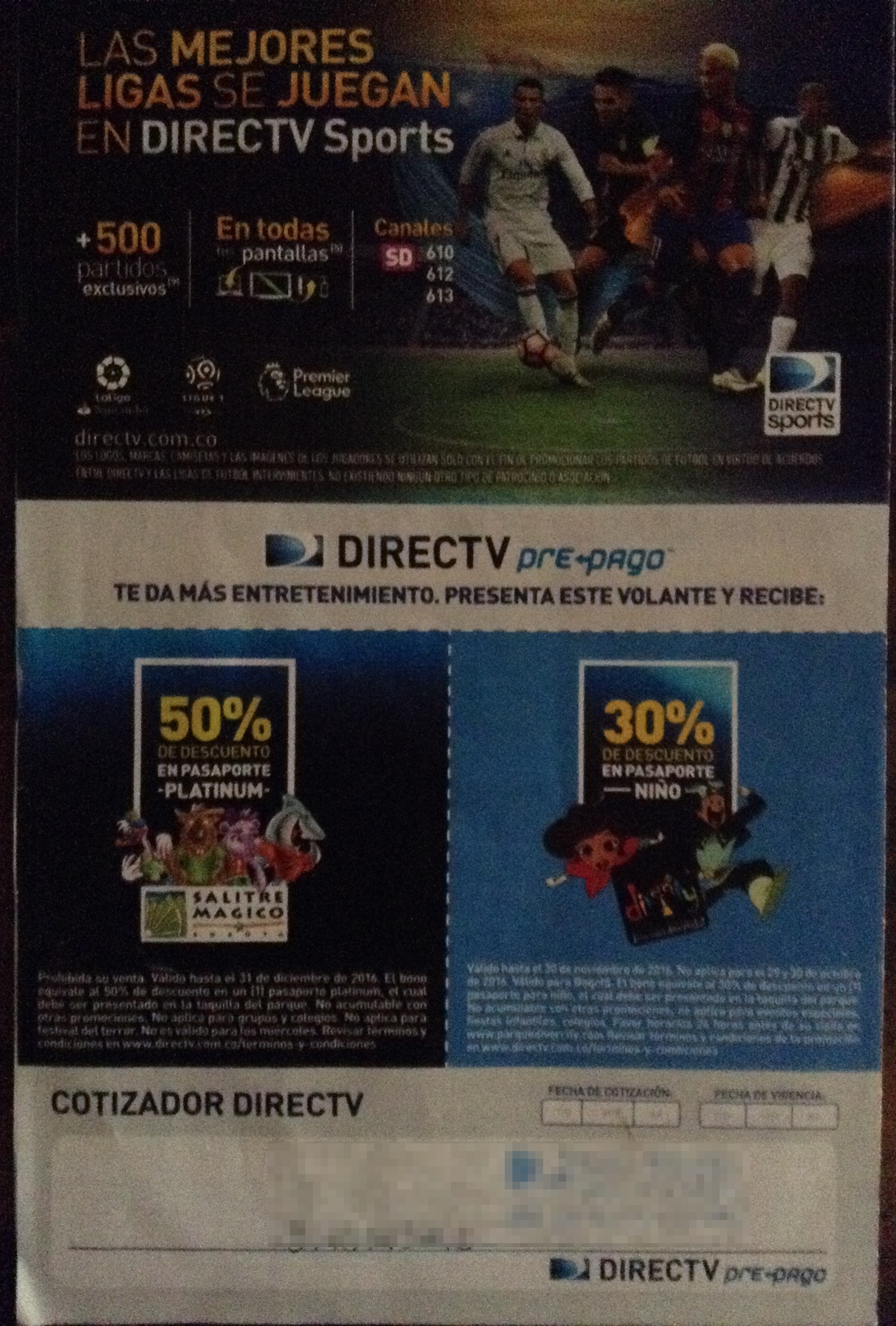 Folleto DirecTV Prepago Colombia (Diciembre 2016) - Televisión ...