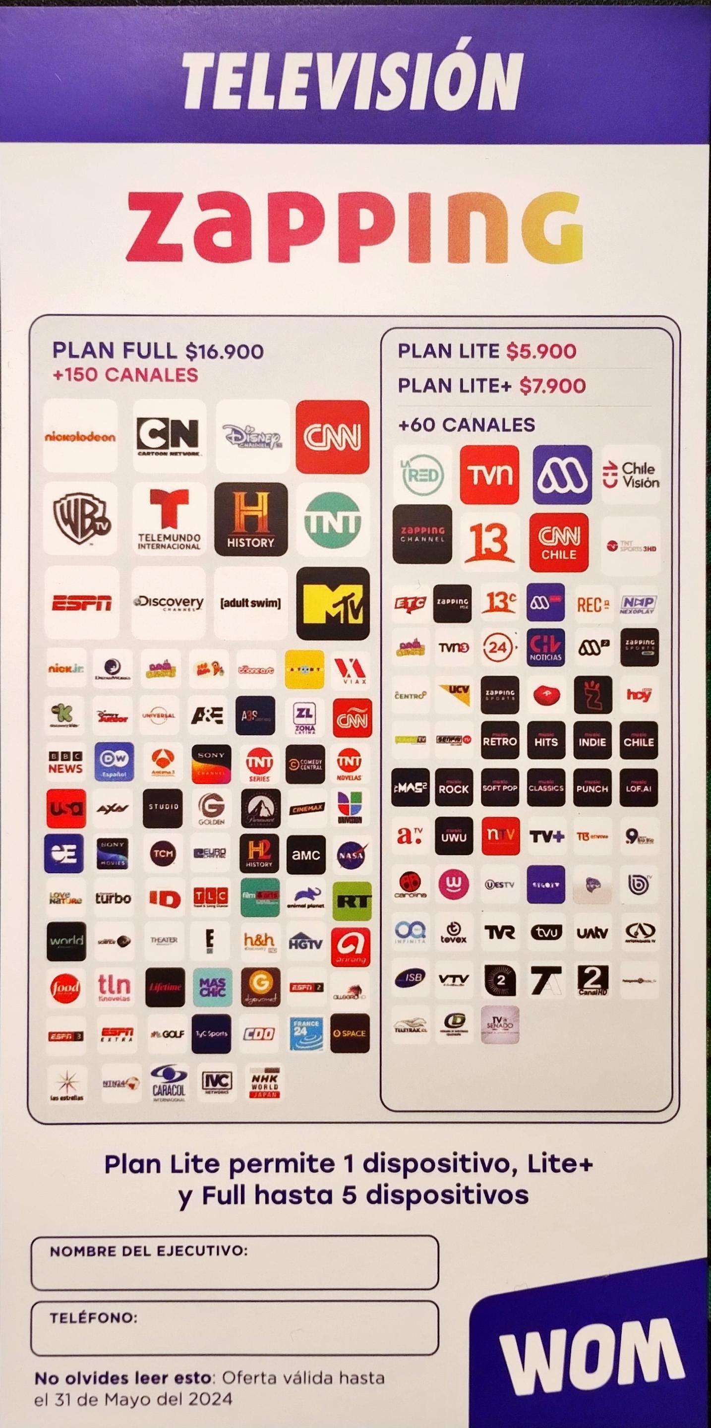 Folleto WOM+Zapping - Mayo 2024 - Cableoperadores - ForoMedios - Foro de radio y televisión